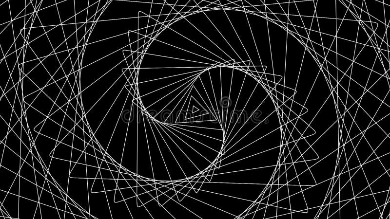 Twisting Triangle Animation Creative. Twirling Symbol Triangle Footage ...