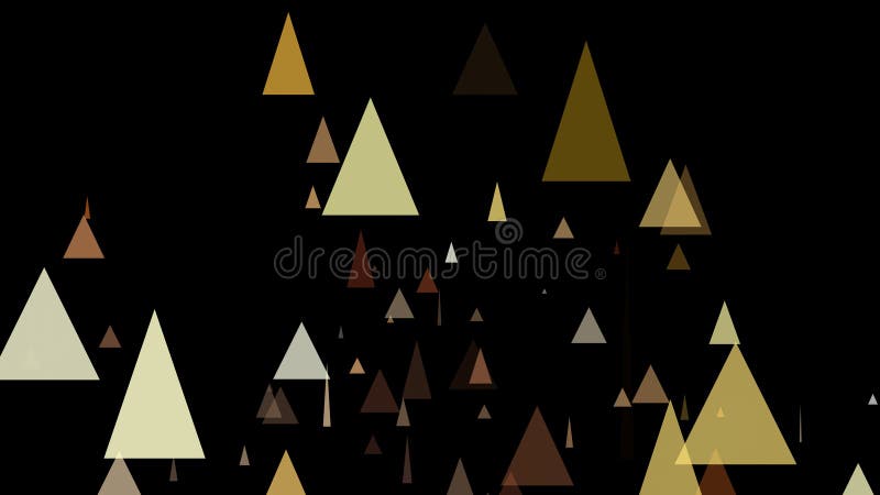 Triangle Springs Up on a Black Background Stock Illustration ...