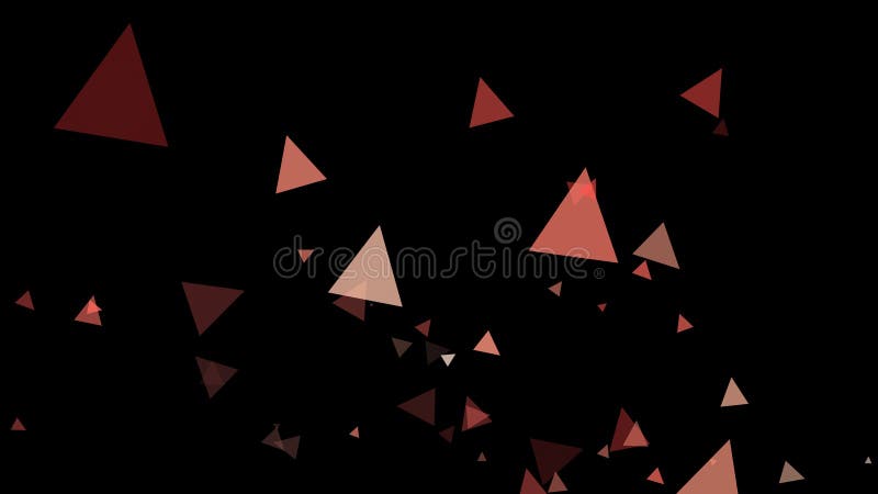 Triangle Springs Up on a Black Background Stock Illustration ...