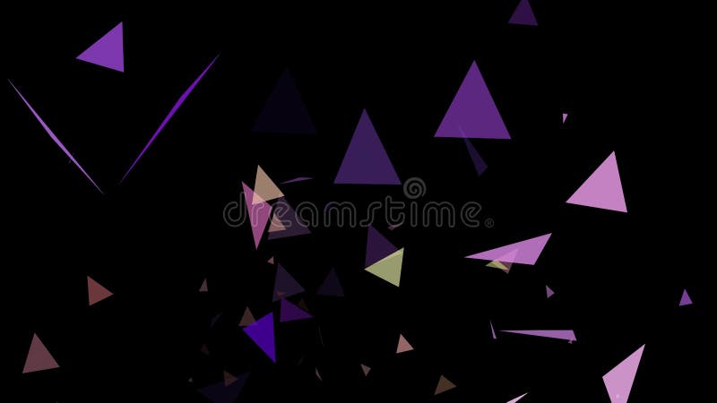 Triangle Springs Up on a Black Background Stock Footage - Video of ...