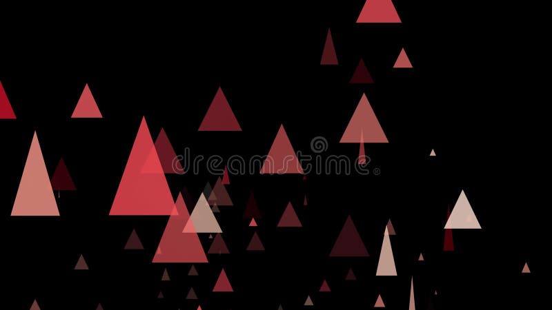 Triangle Springs Up on a Black Background Stock Video - Video of ...