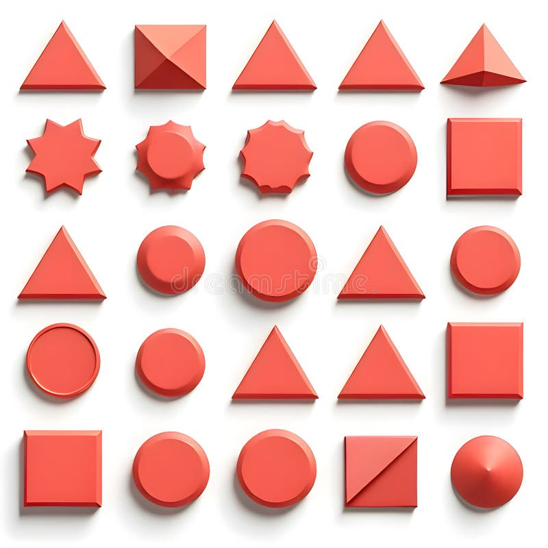 Triangle, Square, Hexagon, Circle, Semicircle are Patterns Stock ...