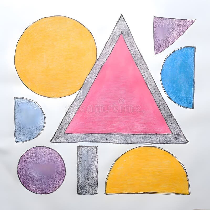 Triangle, Square, Hexagon, Circle, Semicircle are Patterns Stock ...