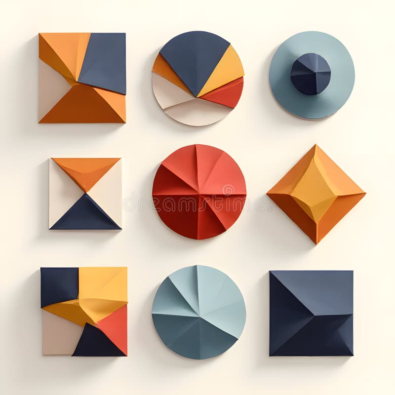 Triangle, Square, Hexagon, Circle, Semicircle are Patterns Stock ...