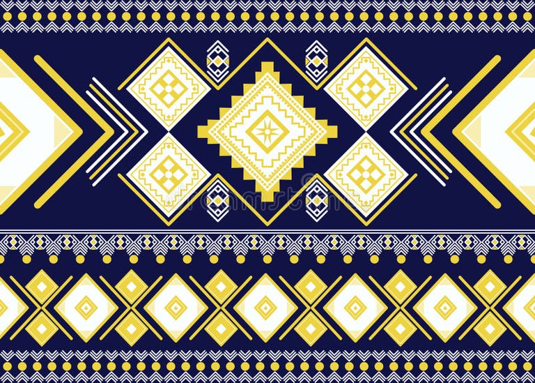 Triangle and Square Shape Geometric Pattern in Native Fabric and Carpet ...