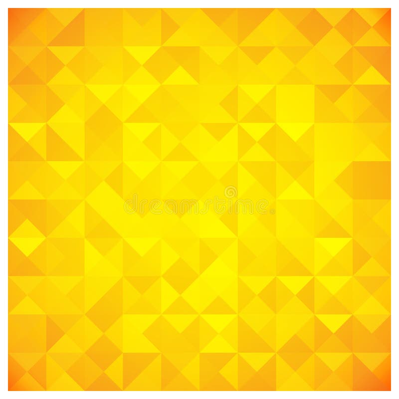 Triangle and Square Yellow Abstract Pattern Stock Vector - Illustration ...