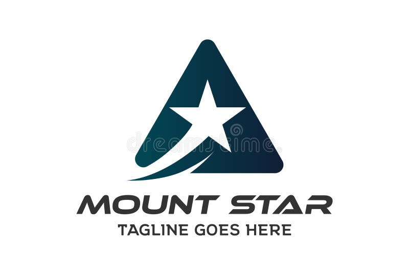 Triangle Star Mountain Business Logo Design Vector Stock Vector ...