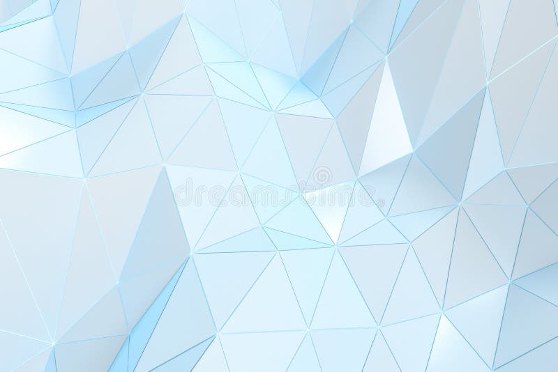Triangle Surface Plane with Structure Lines, 3d Rendering Stock ...