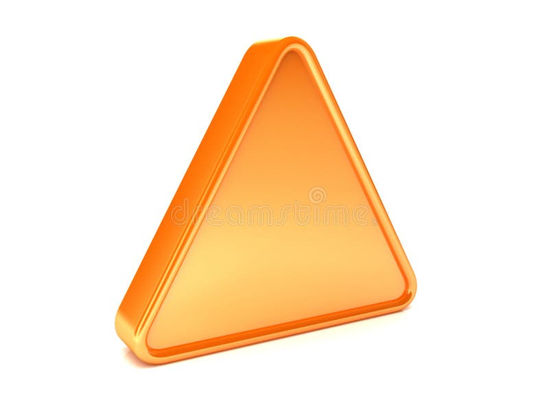 Triangle, Surround, Orange Sign Stock Illustration - Illustration of ...