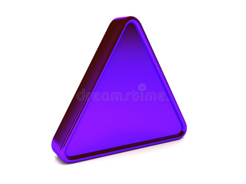 Triangle, Surround,purple Sign Stock Illustration - Illustration of ...