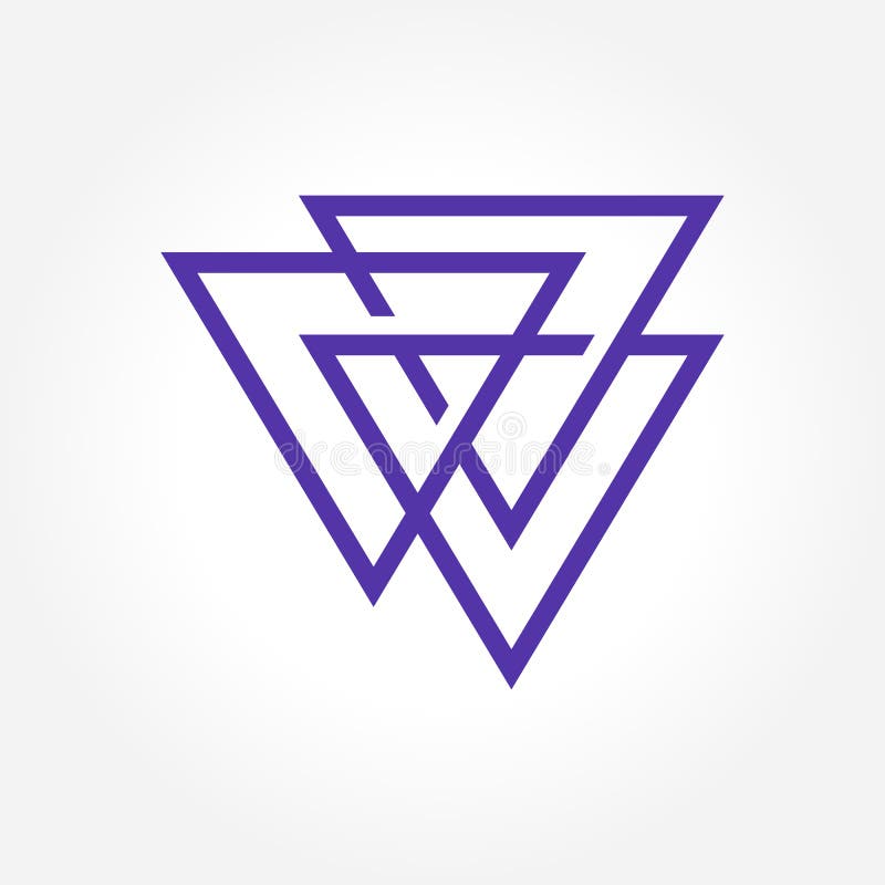 Triangle Symbol Design stock vector. Illustration of geometric - 82678807