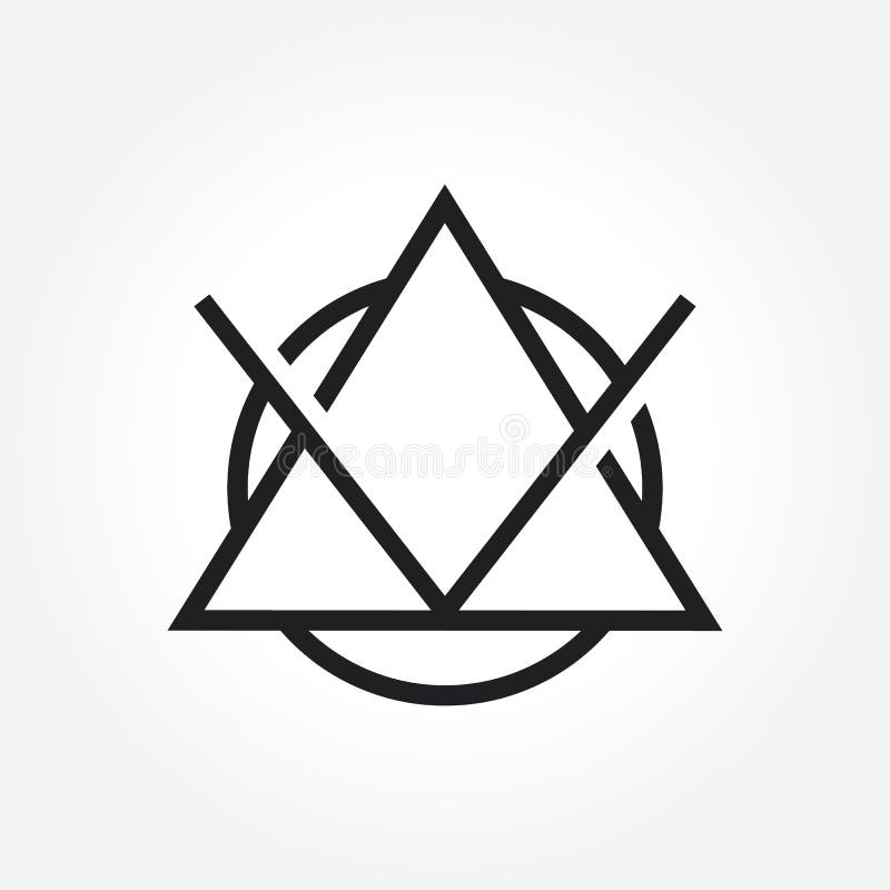 Triangle Symbol Design stock vector. Illustration of ornament - 82722876