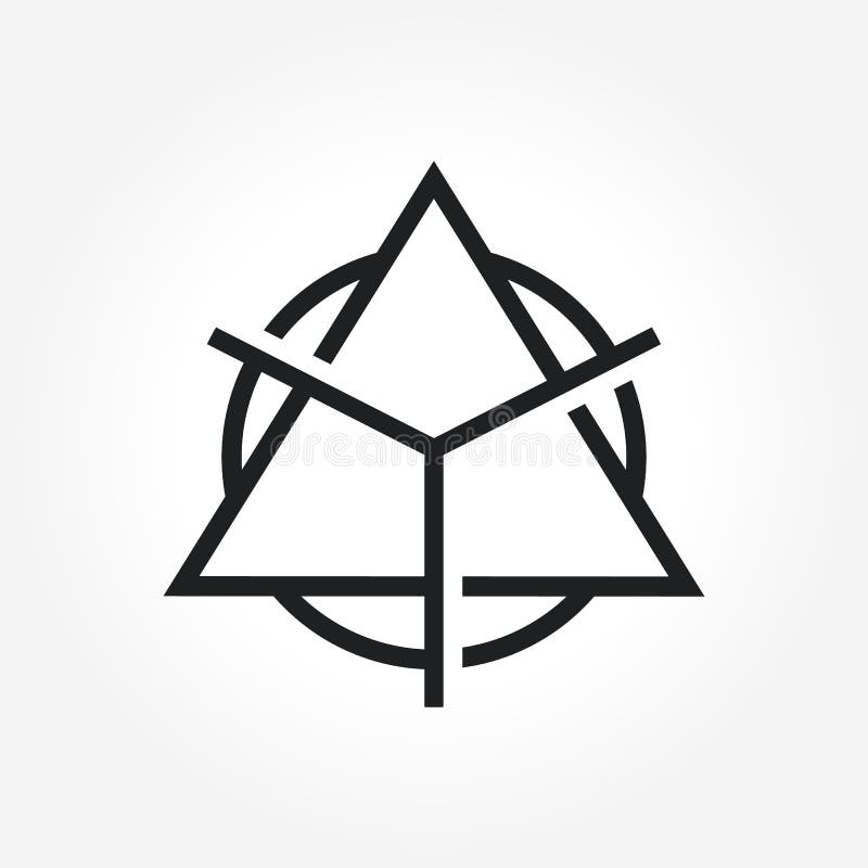 Triangle Symbol Design stock vector. Illustration of sacred - 82722448