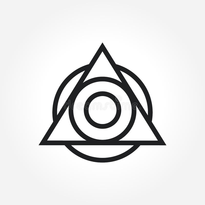 Triangle Symbol Design stock vector. Illustration of geometric - 82678807