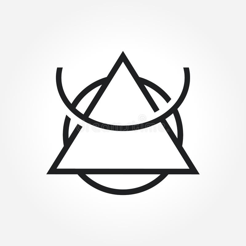 Triangle Symbol Design stock vector. Illustration of minimalism - 82724373