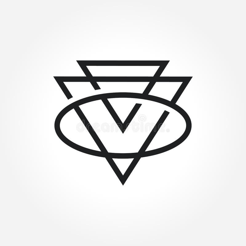 Triangle Symbol Design stock vector. Illustration of geometric - 82678807