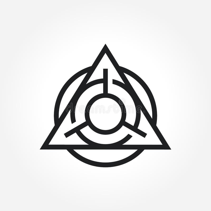 Triangle Symbol Design stock vector. Illustration of element - 82725278