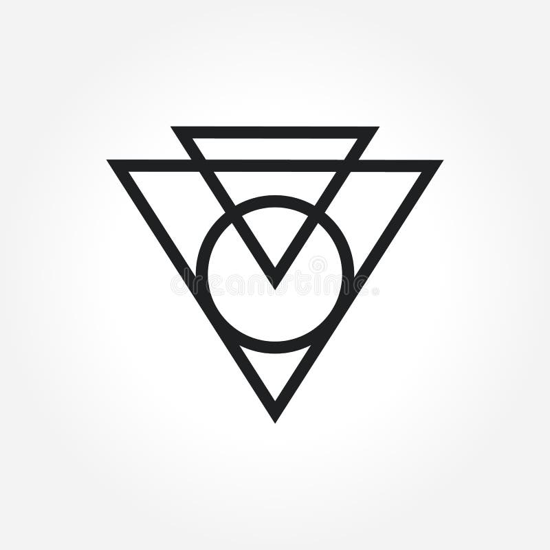 Triangle Symbol Design stock vector. Illustration of implement - 82725319