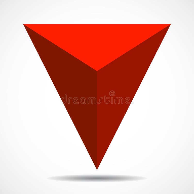 Triangle Symbol Isolated on White Background Stock Vector ...