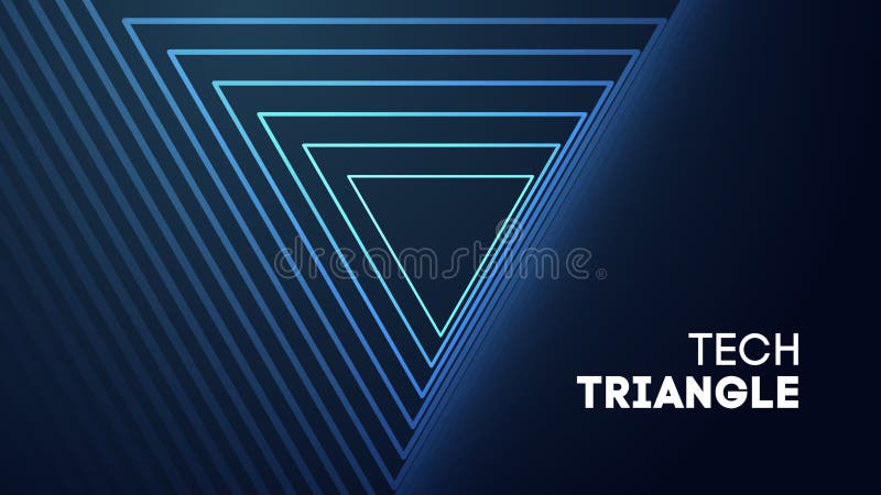 Triangle Technology Background. Big Data Tunnel Stock Vector ...