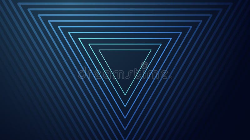 Triangle Technology Background. Big Data Tunnel Stock Vector ...