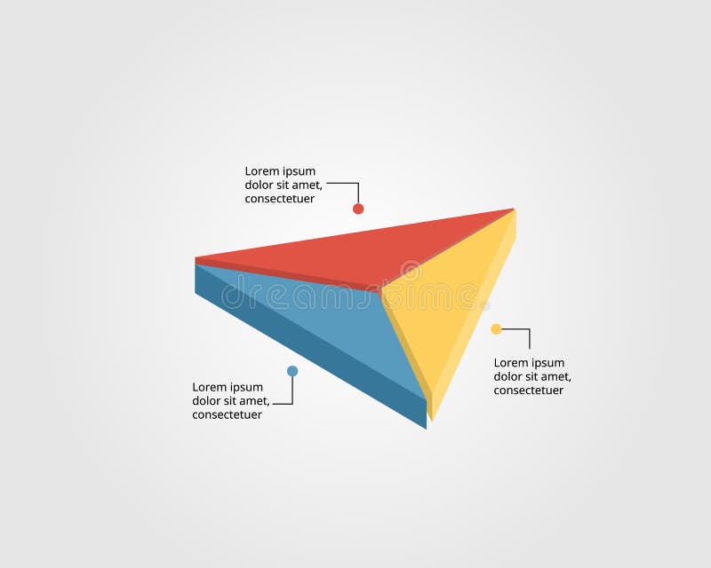 Triangle Template for Infographic for Presentation for 3 Element Stock ...