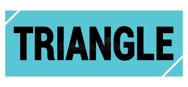 TRIANGLE Text on Blue-black Grungy Stamp Sign Stock Illustration ...