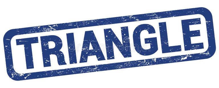 TRIANGLE Text Written on Blue Rectangle Stamp Stock Illustration ...