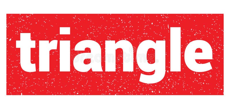 Triangle Text Written on Red Stamp Sign Stock Illustration ...