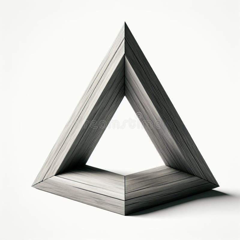 Triangle a Three Sided Shape with Straight Lines and Three an Stock ...