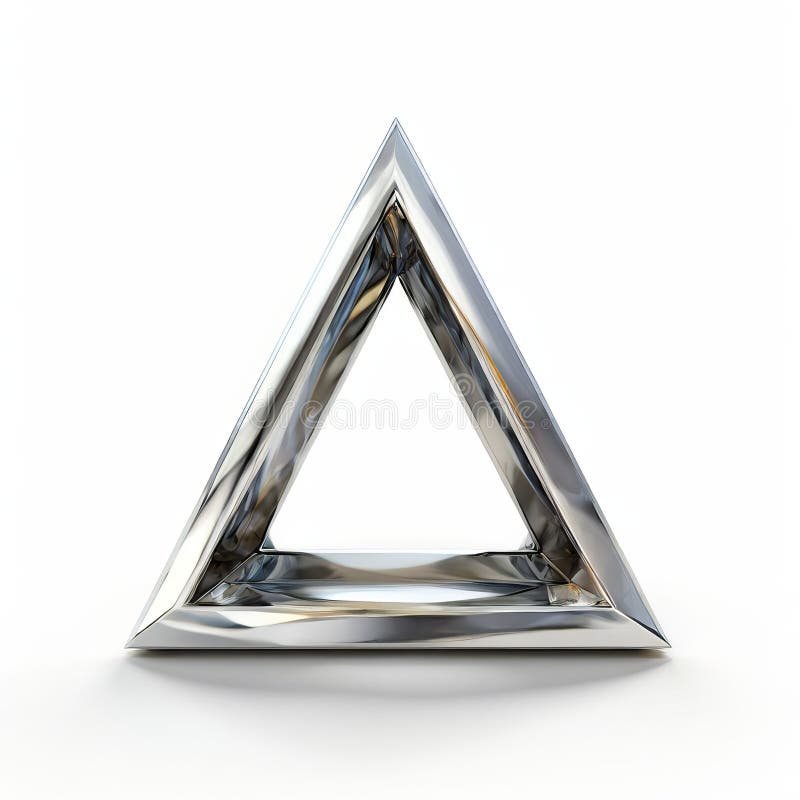Triangle a Three Sided Shape with Straight Lines and Three Angl Stock ...
