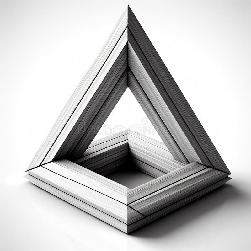 Triangle a Three Sided Shape with Straight Lines and Three Angl Stock ...