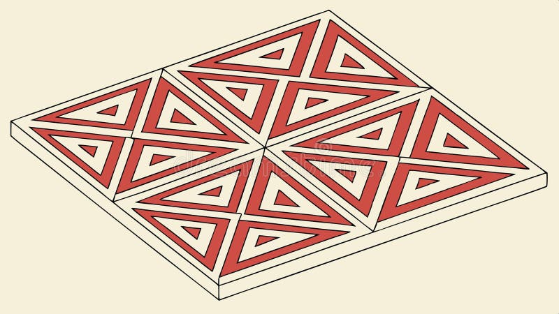 Triangle Tile Floor, Geometric Surface and Interior Design Element ...