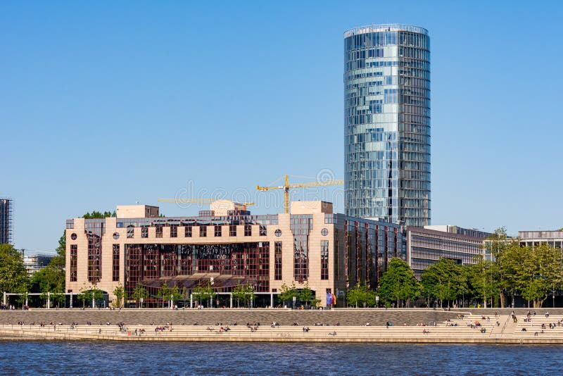 Triangle tower in Cologne editorial stock photo. Image of skyscraper ...