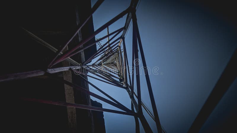 Triangle tower skyview stock photo. Image of tower, triangle - 222989236