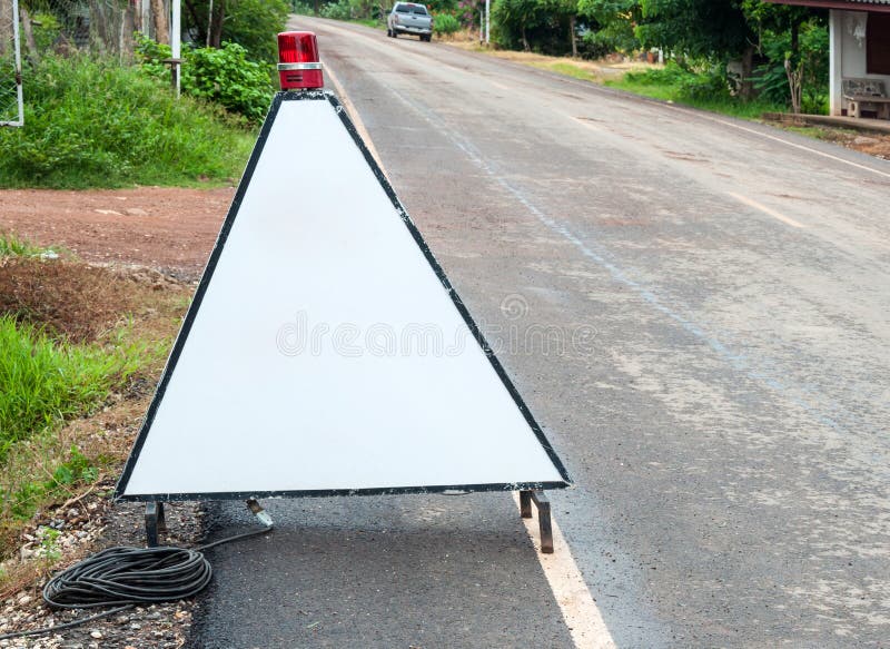 Triangle traffic stand stock photo. Image of element - 35487022