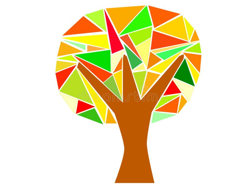 Triangle tree stock illustration. Illustration of tree - 33845471