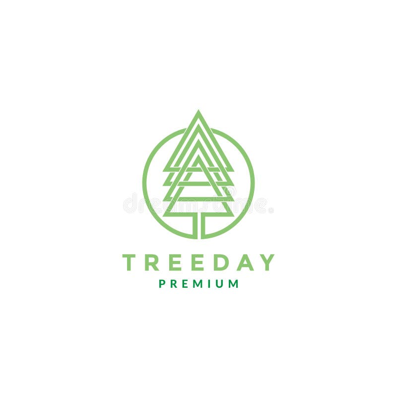Triangle Tree Pine Logo Symbol Icon Vector Graphic Design Illustration ...