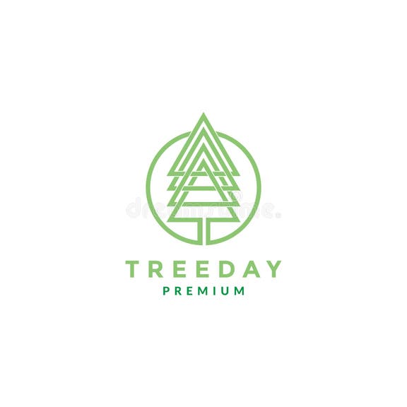 Triangle Tree Pine Logo Symbol Icon Vector Graphic Design Illustration ...