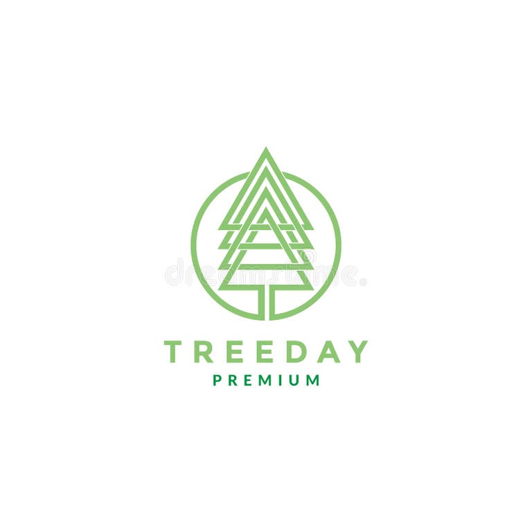 Triangle Tree Pine Logo Symbol Icon Vector Graphic Design Illustration ...