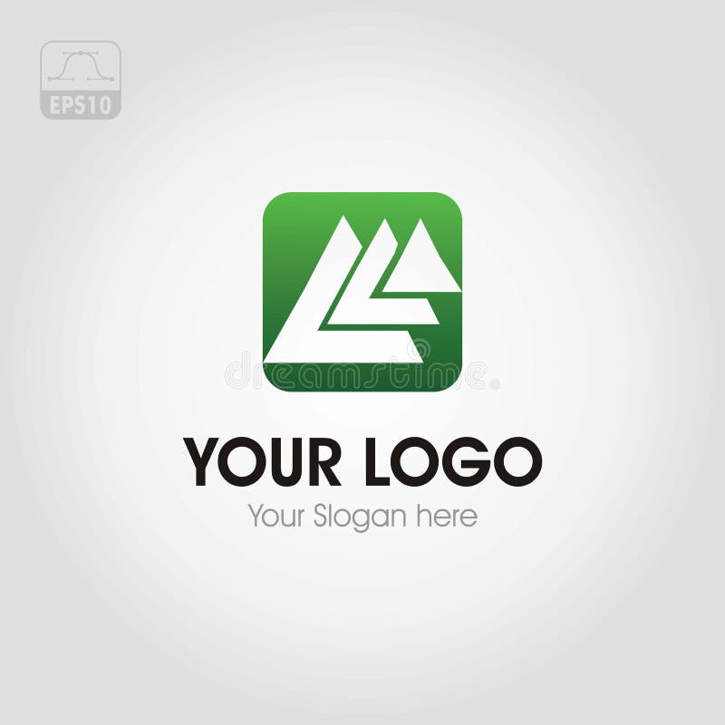 Triangle and Triple L Logo Design Concept - Vector Stock Vector ...