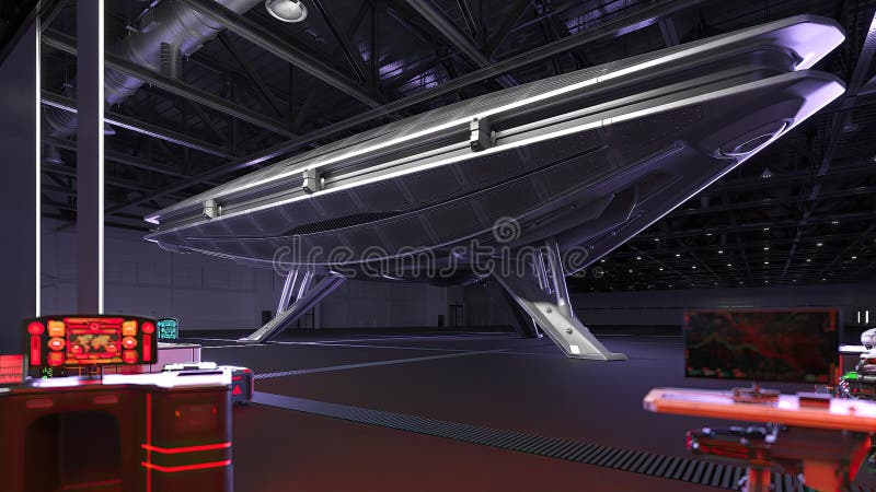 Triangle Ufo Ship Futuristic Space Design Stock Photos - Free & Royalty ...