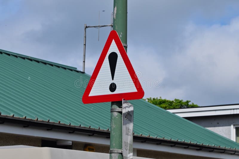 A triangle UK road sign stock image. Image of signage - 321034695