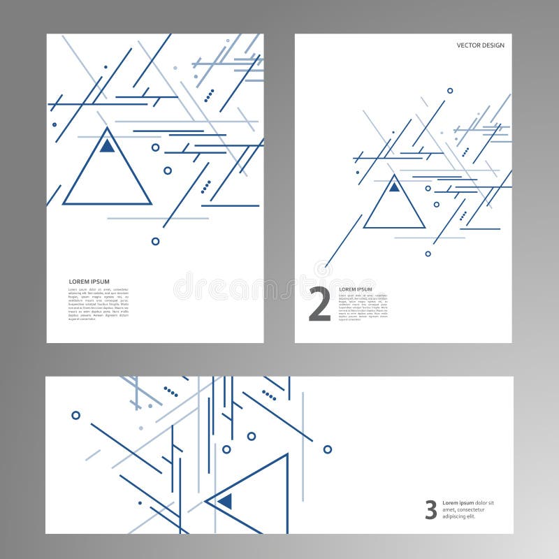 Triangle Vector Abstract Background. Geometric Lines Minimal Layout ...