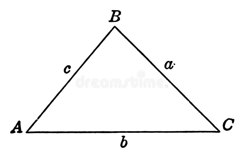 Triangle Vintage Illustration Stock Vector - Illustration of vector ...