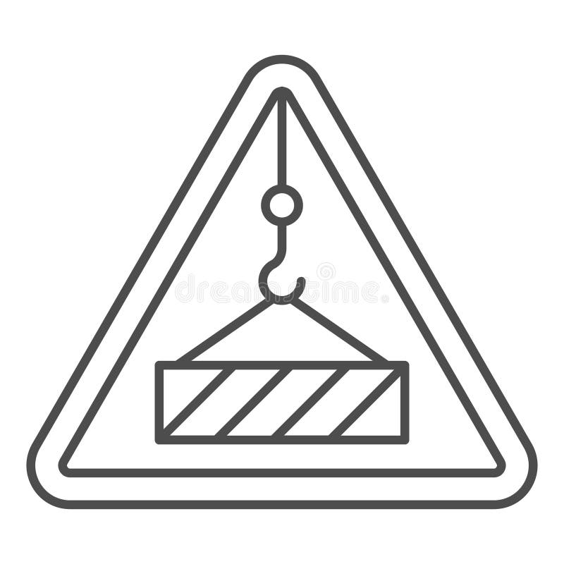 Be Careful, the Crane is Working Stock Vector - Illustration of work ...