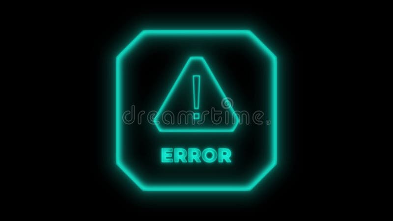 Triangle Warning Sign Exclamation Mark Neon Animated Danger Sign ...