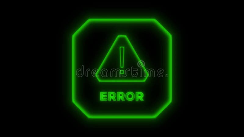 Triangle Warning Sign Exclamation Mark Neon Animated Danger Sign ...