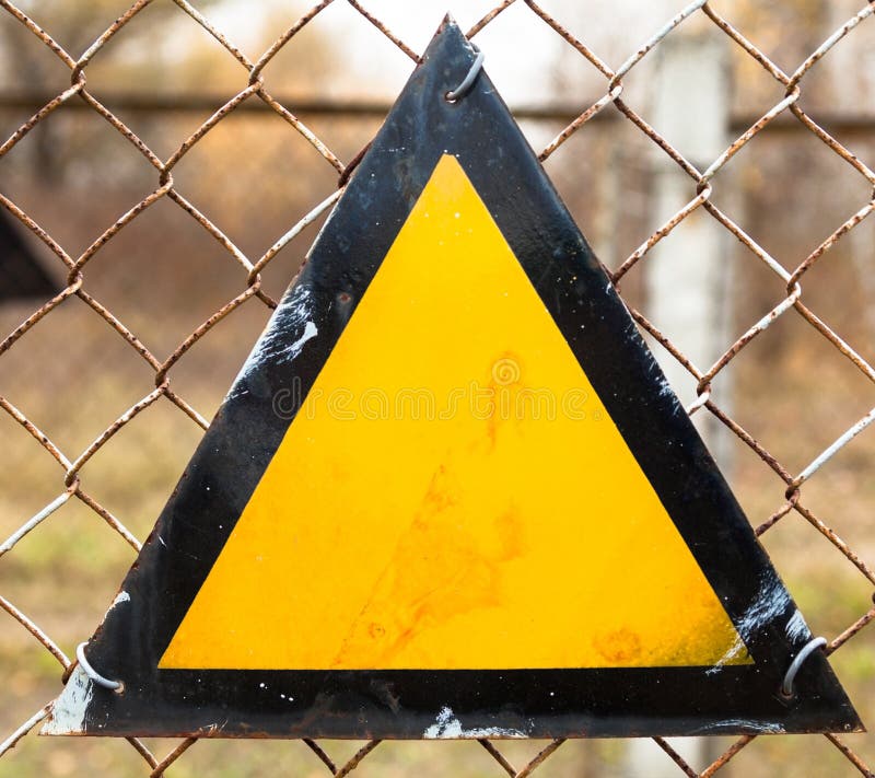 Triangle warning sign stock photo. Image of maintenance - 179651672