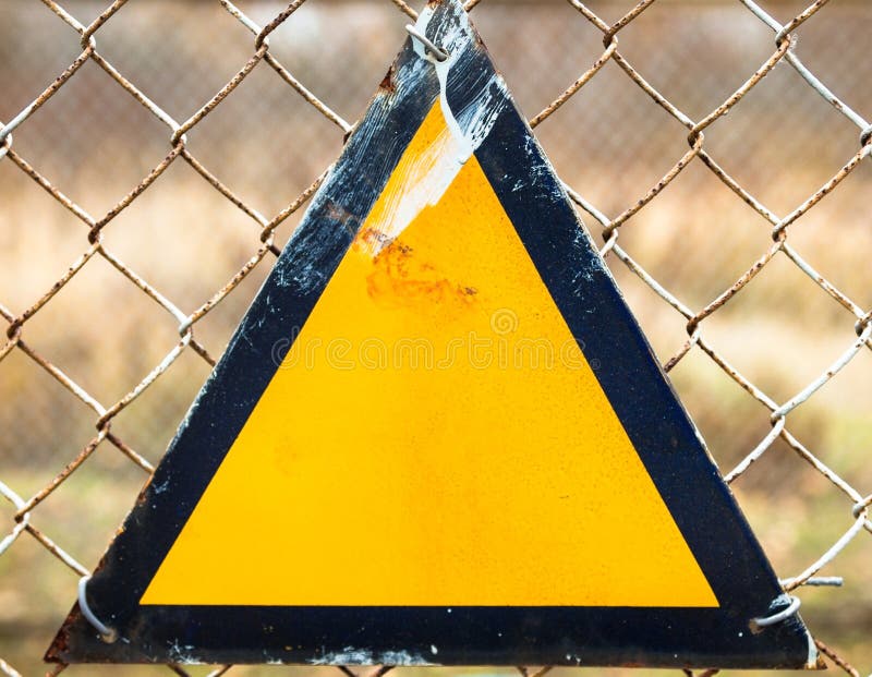 Triangle warning sign stock image. Image of maintenance - 183884151